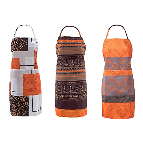 FBTS Prime Adjustable Apron with Two Big Front Pockets (Set of 3) Water ...