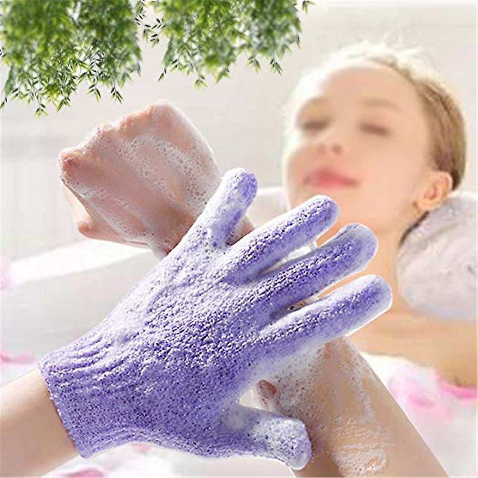 Click here for Languo 4 Pair Bath Gloves For Shower Natural Loofa... prices