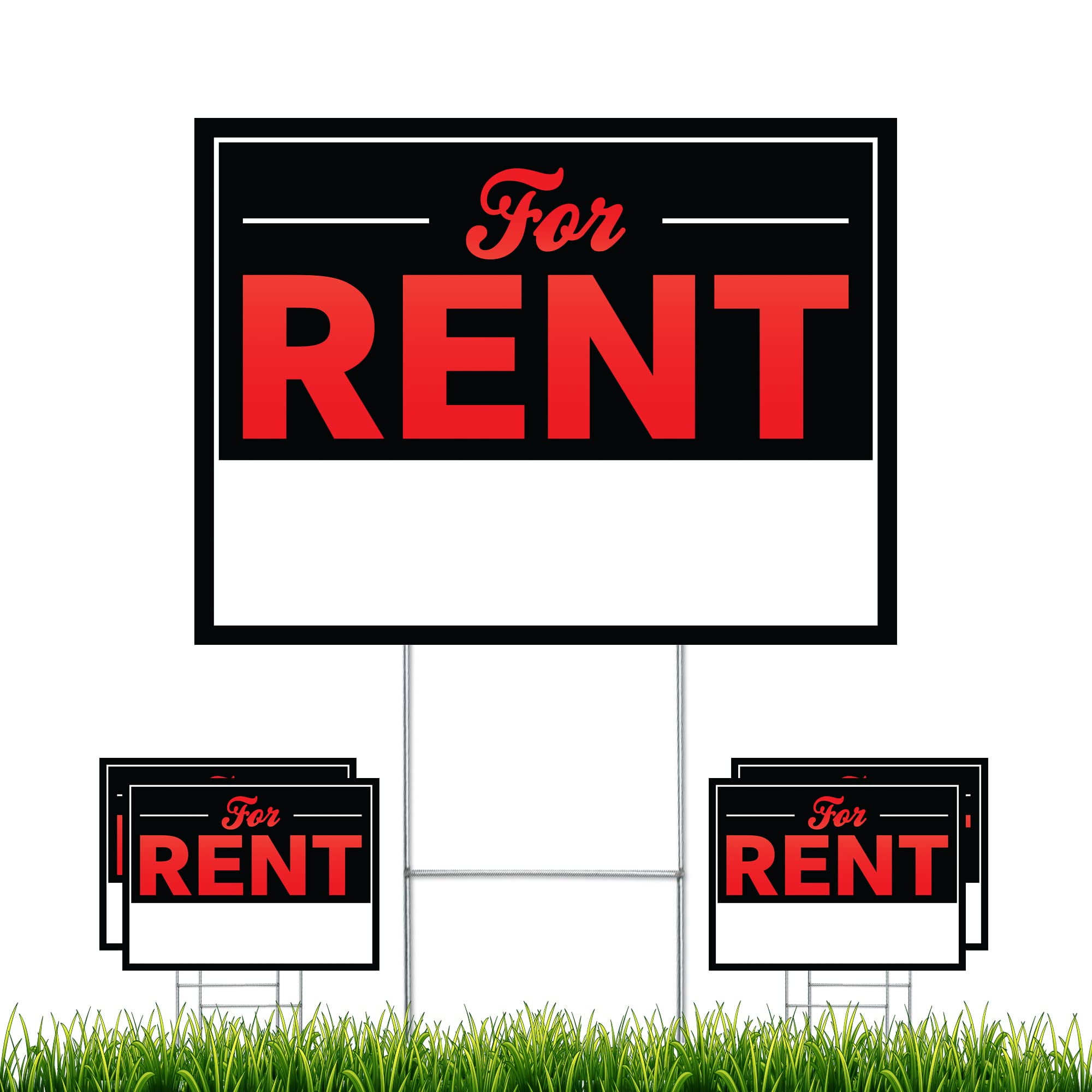 NEXT LEVEL SIGNS | For Rent Yard Signs | 24 W x 18 H Inches | 24" x 10 ...