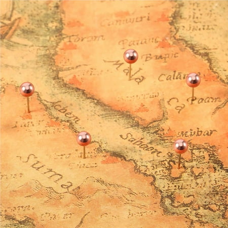 Rose Gold Push Pins Map Thumbtack Paper Clips Ticket Holder Binder ...