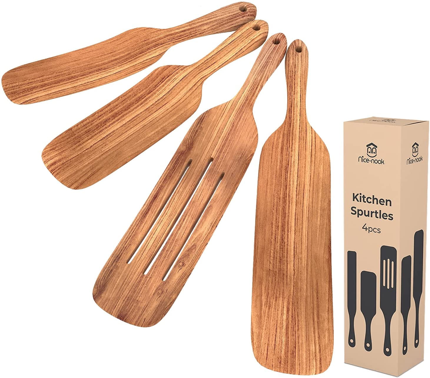 Spurtles kitchen tools As Seen On TV, Nice-Nook spurtle set of 4 ...