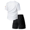 BLCHUNen Workout Sets for Men Zip Short Sleeve Tops Elastic High ...
