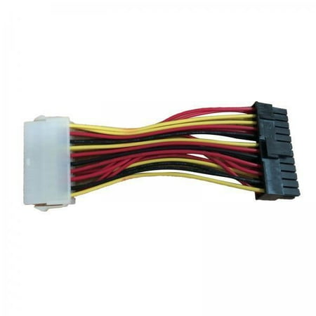 6X 20 Pin Male to 24 Pin Female PSU Adaptor Converter Cable | Walmart ...