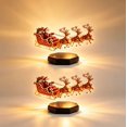 Floating Santa Sleigh with 3 Reindeer, Decorative Magical Christmas ...