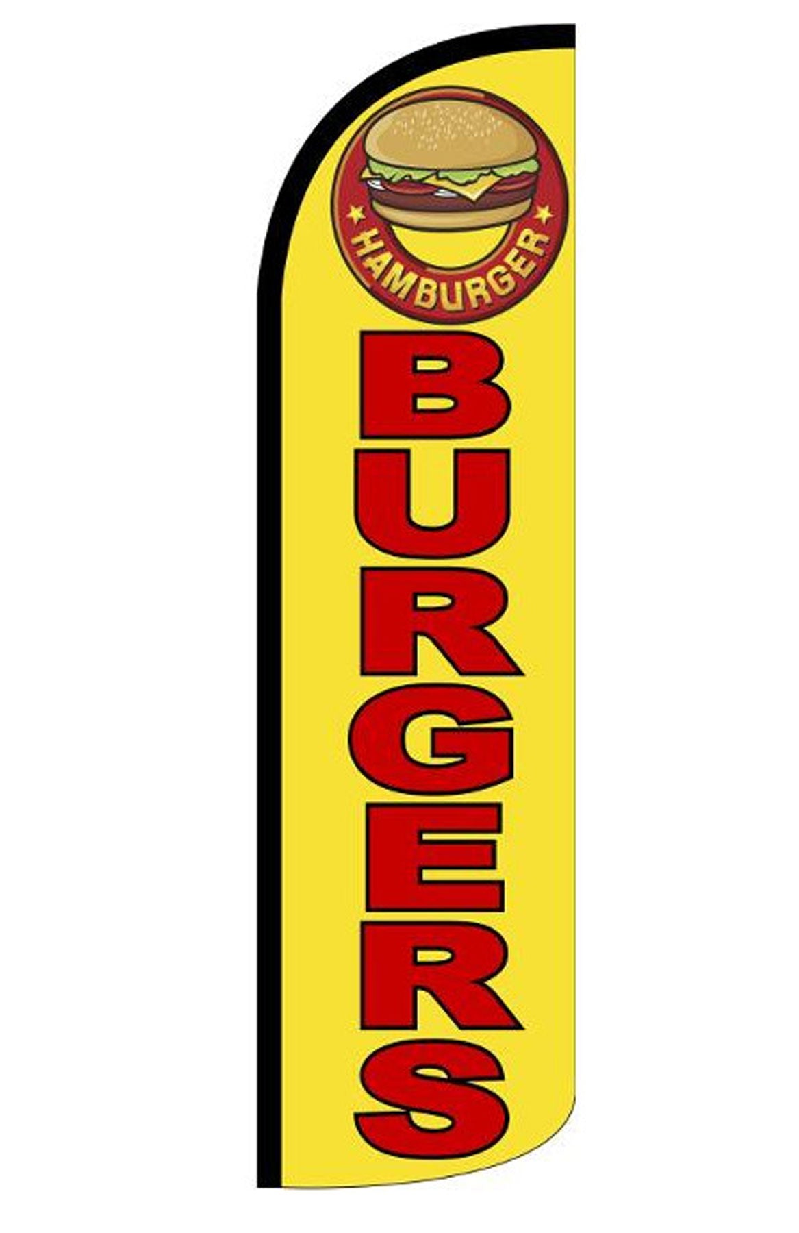 Burgers Windless flag Without Pole Advertisement /Business Flags ...