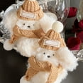 Furry Dog Keychain Plush Toy Pendant Keyring Stuffed Key Rings Stylish ...