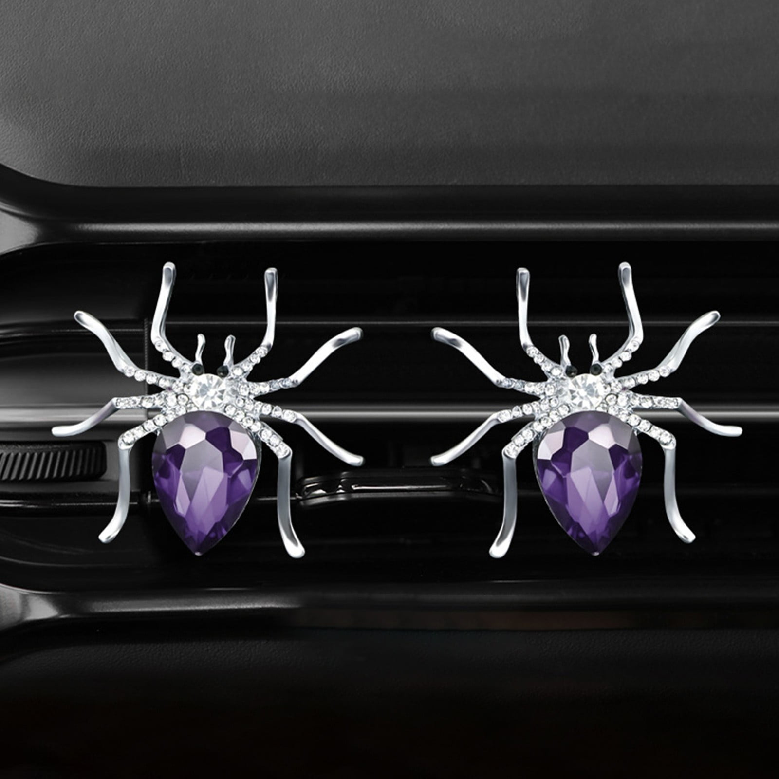 Bling Spider Air Vent Clips,Crystal Spider Car Air Fresheners Vent ...