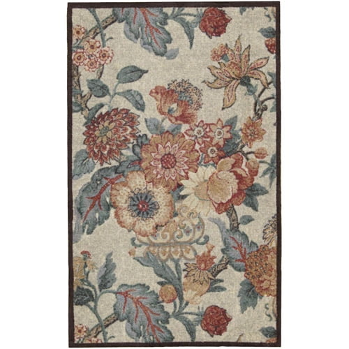 Nourison Waverly Artisanal Delight Graceful Garden Poppy Area Rug by ...