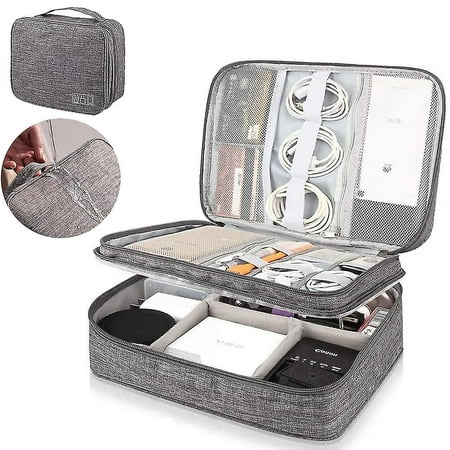 Travel Cable Organizer Bag, Three-layer Organizer Bag-- | Walmart Canada