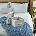 Household Essentials Medium Canvas Storage Box with Lid - Walmart.com