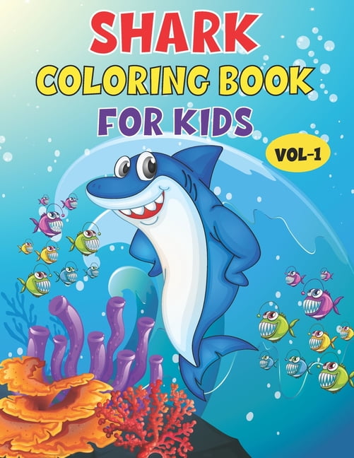 Shark Coloring Book For Kids : Best Shark Children Activity Book for ...