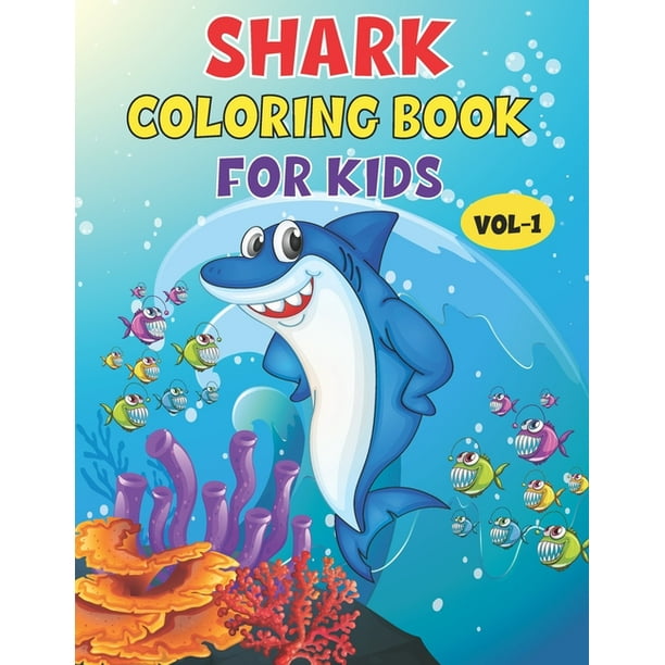 Shark Coloring Book For Kids : Best Shark Children Activity Book for ...