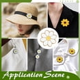 16Pcs Daisy Enamel Pins Alloy Lapel Pin Backs for Backpack Clothes ...