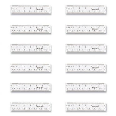 Westcott 2-Pack 18 Inches Clear Flexible Acrylic Ruler, Standard/Metric ...