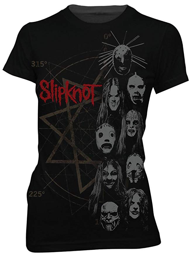 Slipknot Stacked Heads Girlie Shirt - Walmart.com