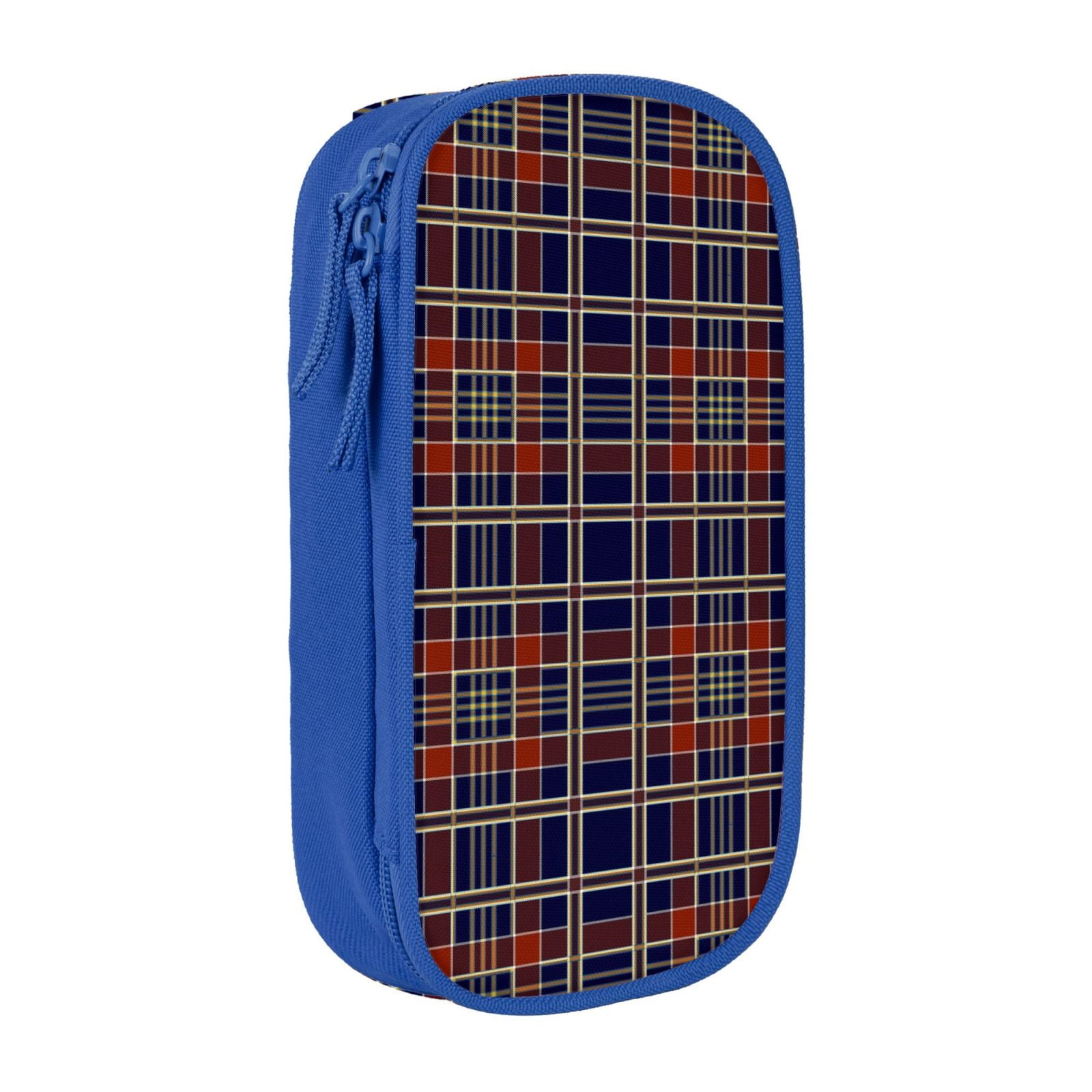 XMXY Plaid Tartan Scottish Checkered Pencil Case Cute Aesthetic ...