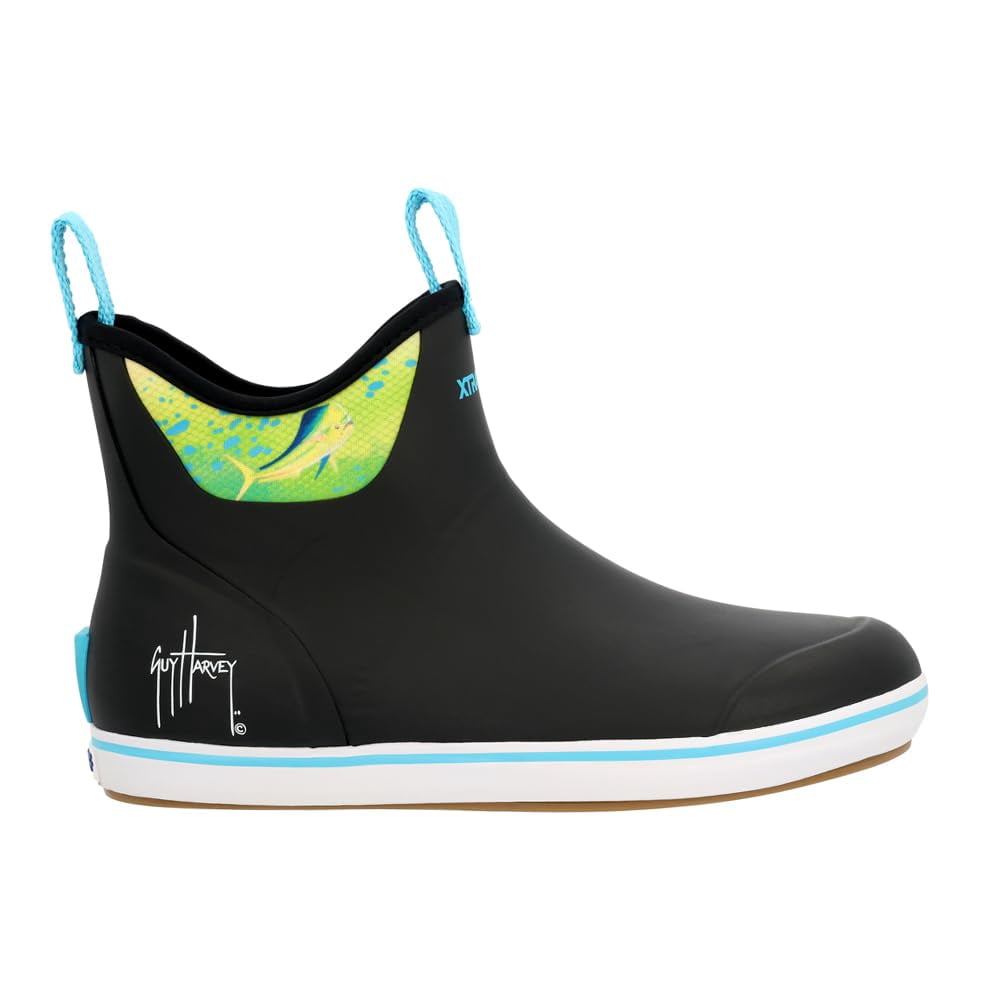 Bota Ankle Deck Xtratuf Guy Harvey Black Mahi para hombre | Bodega ...