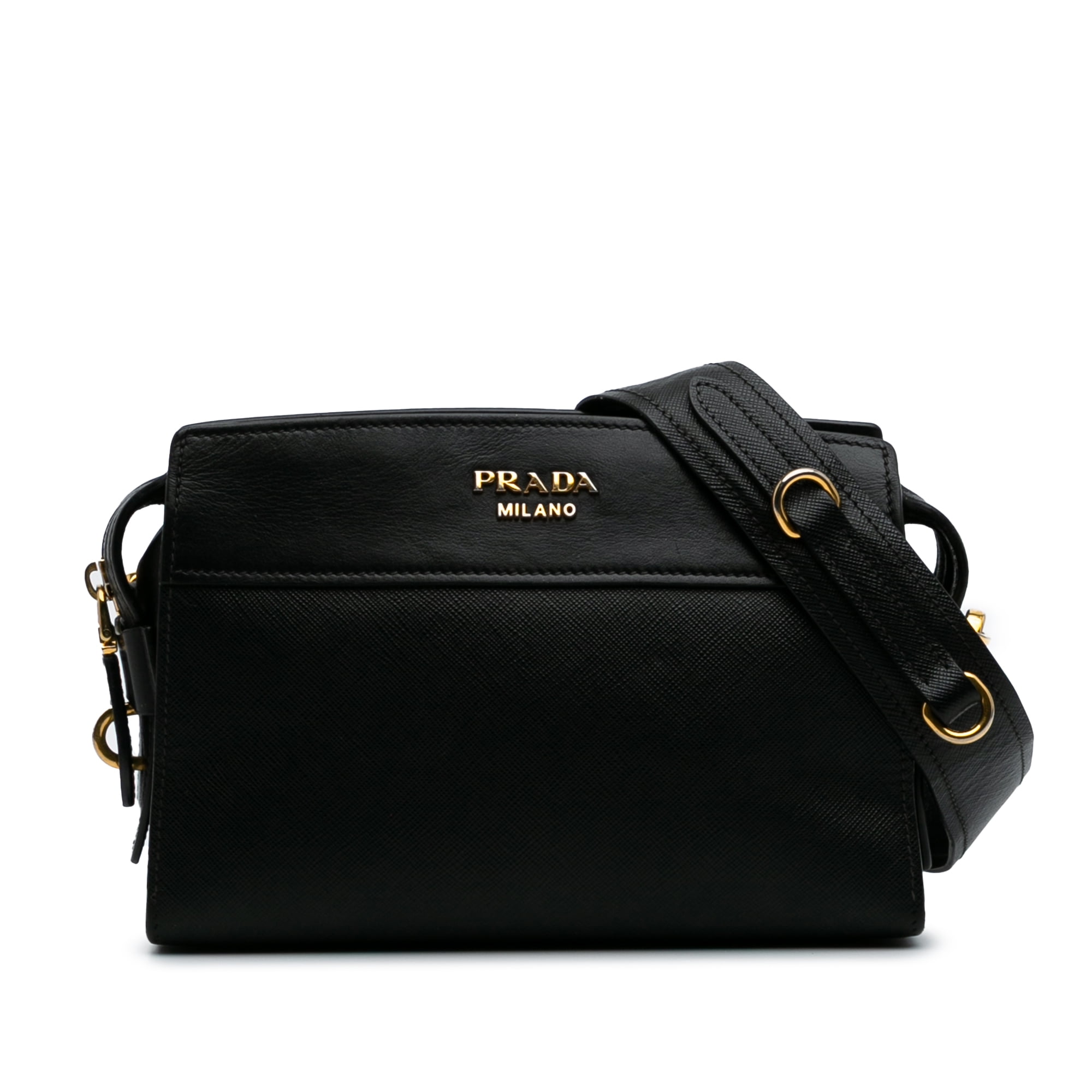 Pre-Owned Authenticated Prada Crossbody Bag Saffiano Black Women (Good) - Walmart.com