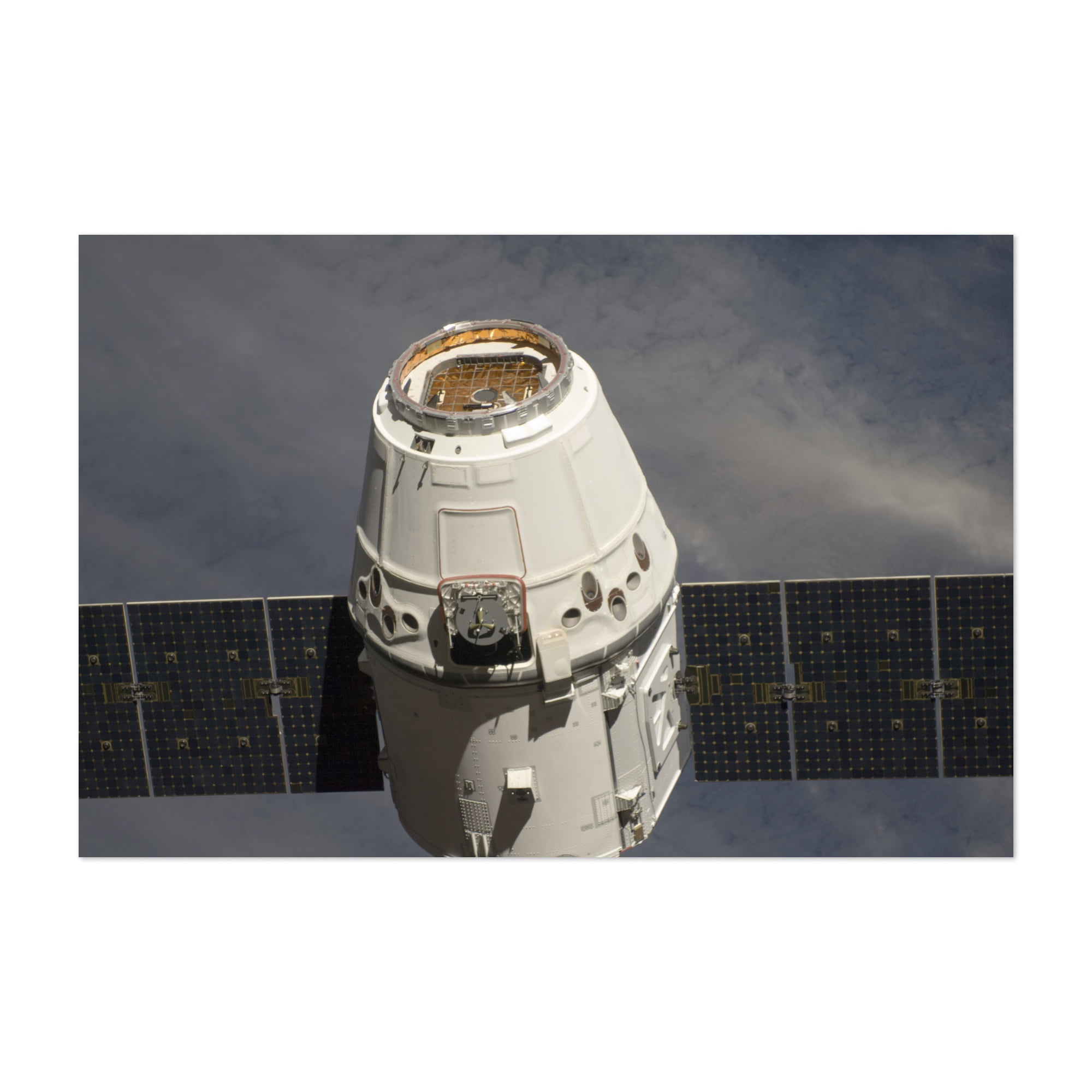 Prints Space Art Print SpaceX Dragon Craft Poster Digital Prints etna ...