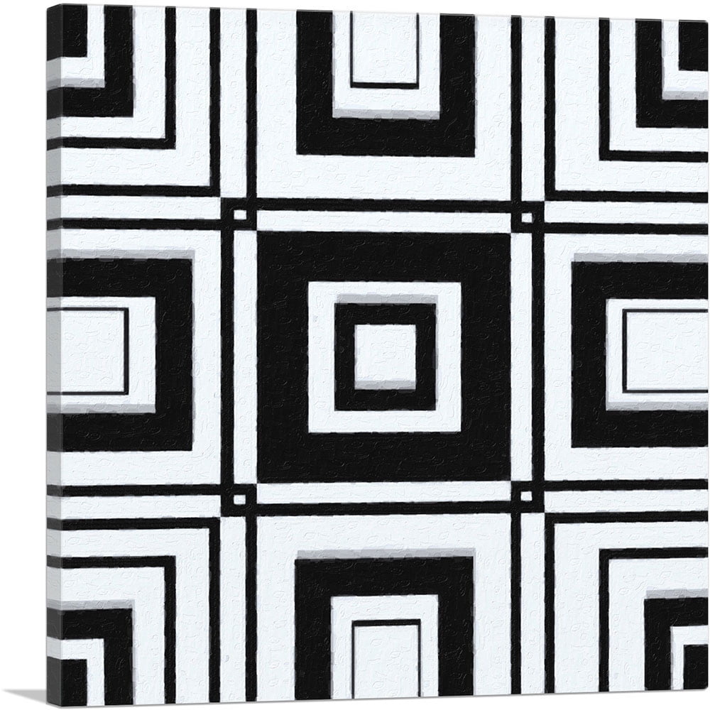 ARTCANVAS Mid-Century Modern Prisons of Insanity Canvas Art Print ...