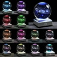 UGUCYUI-3d Solar System Model Crystal Ball 80mm 3.15inch - Outer Space ...
