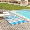 Waterproof Outdoor Patio Rug - 4x6 Large Plastic Straw Area Rug for RV ...