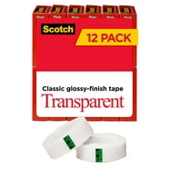Scotch, MMM6002P1272, Transparent Tape - 1/2"W, 2 / Pack, Clear ...