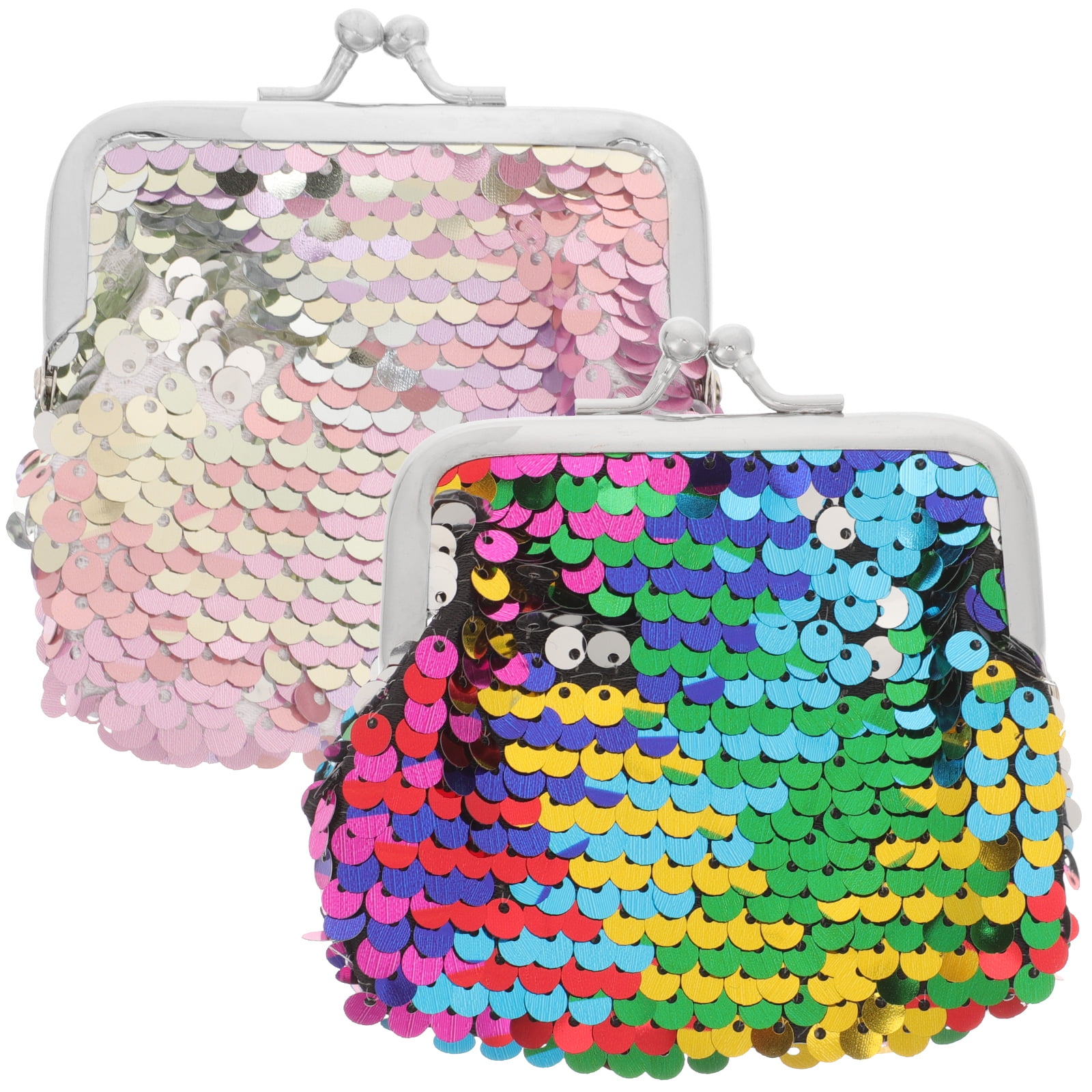 Click here for Hydreachca 2pcs Coin Purses Sequins Coin Wallet Sm... prices