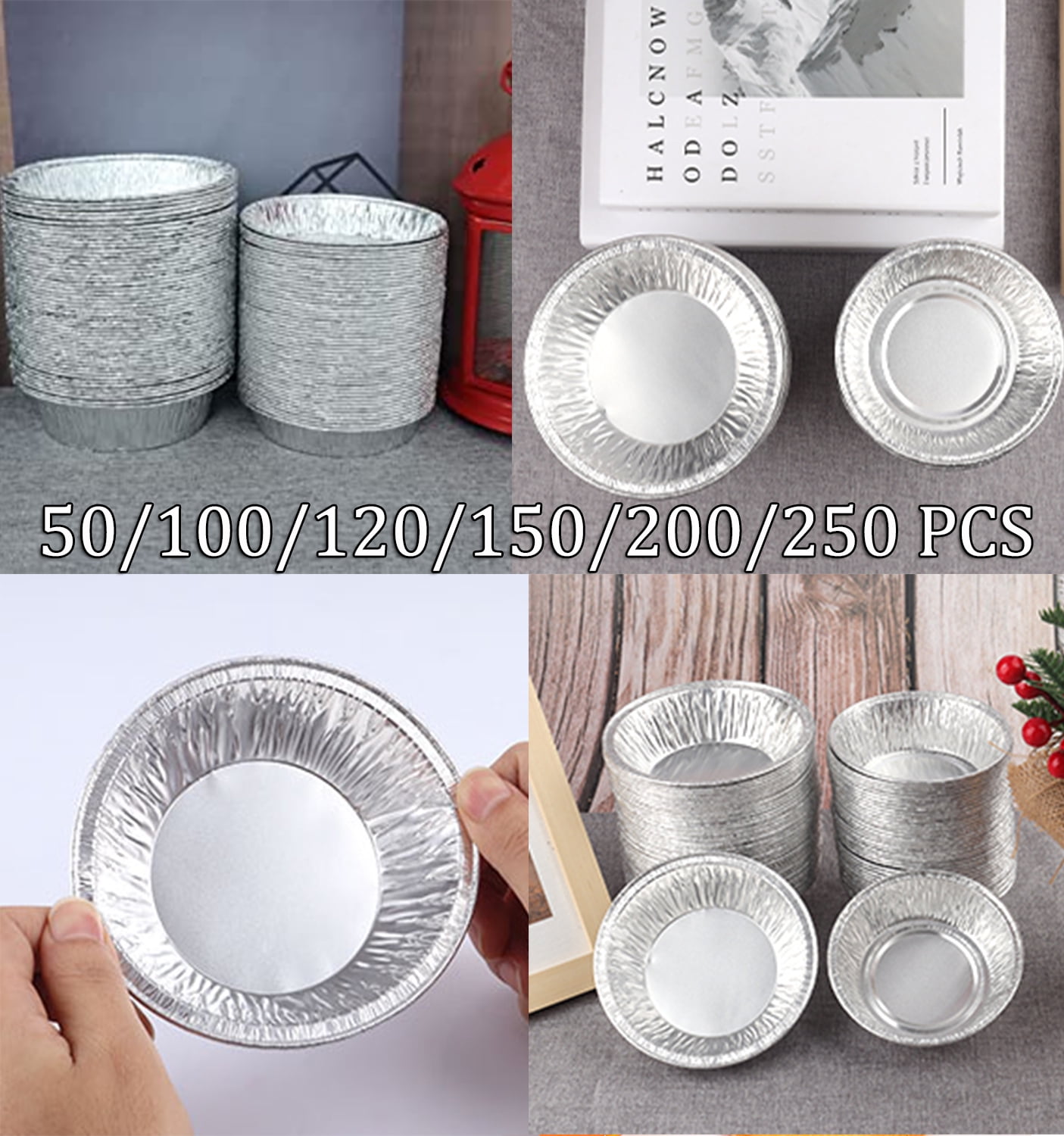 5 Inch Mini Pie Pan - Small Disposable Aluminum Foil Mini Pie Tin for ...