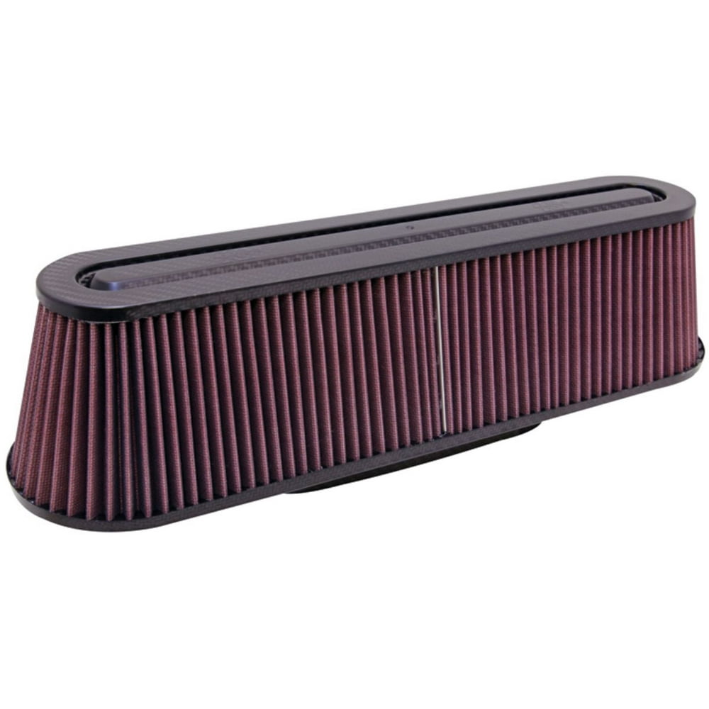 K&N Universal Air Filter - Carbon Fiber Top and Base: High Performance ...