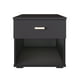 Boyd Sleep Novara One Drawer Nightstand with Open Storage, Black ...
