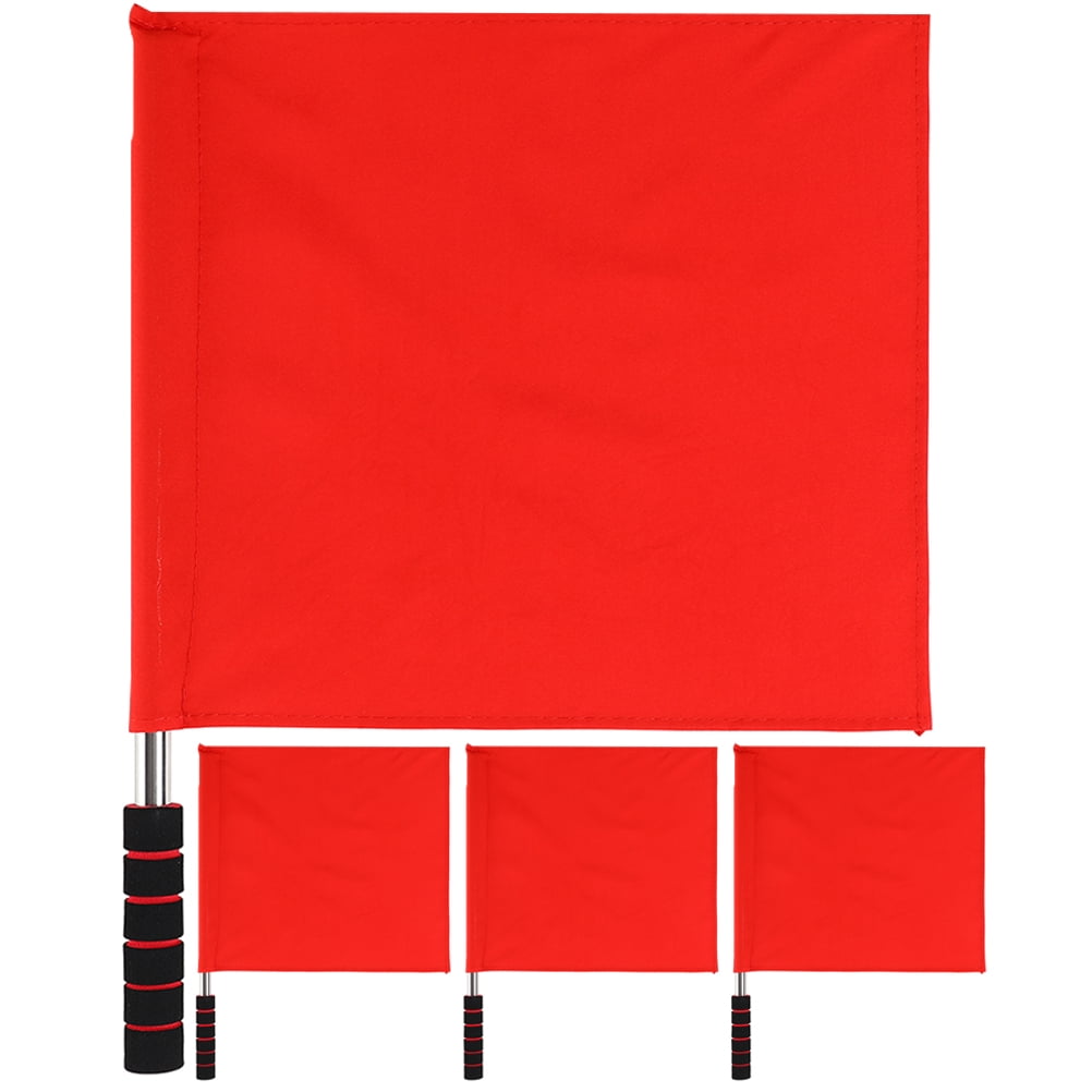 Click here for Raindrops 4pcs Red Rectangular Referee Flags For S... prices