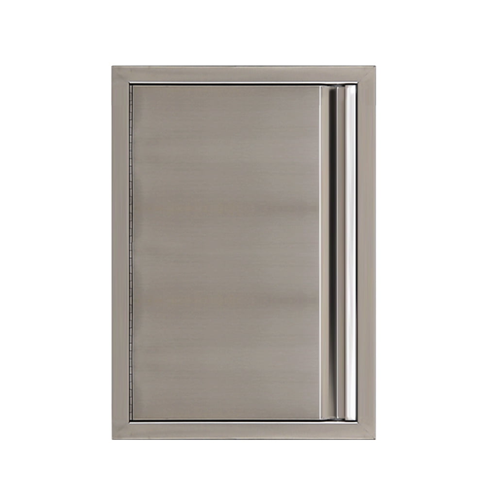 Outdoor Kitchen Door, 17 in W X 24 in H BBQ Access Door Brushed ...