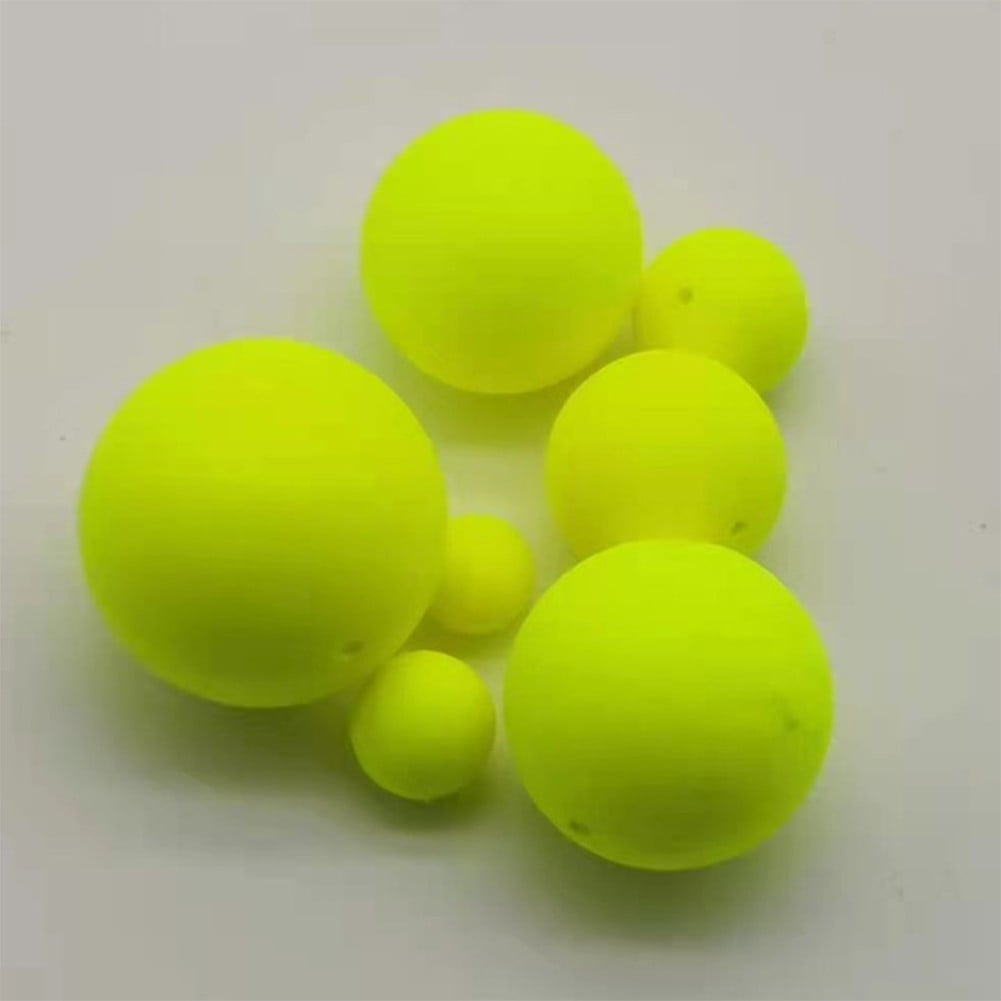 QXKE 10Pcs 15mm Fishing Floats Bobber Ball Beads Foam Strike Indicators ...