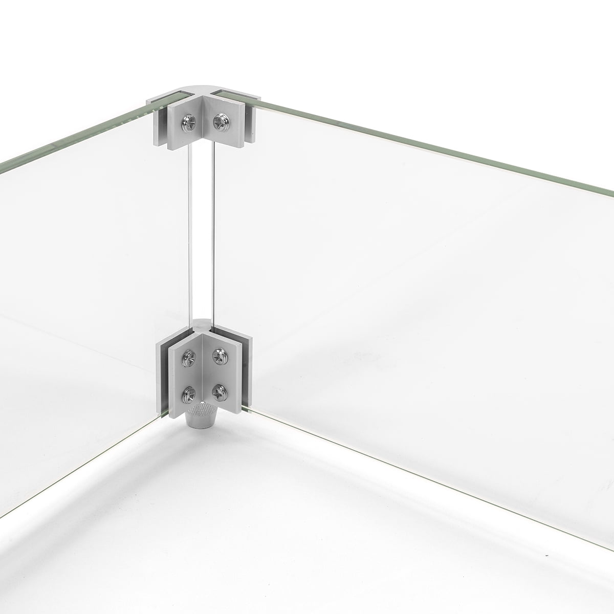 Buy Barton 43.5 x 17.5 inch Rectangular Fire Pit Table Wind Guard ...