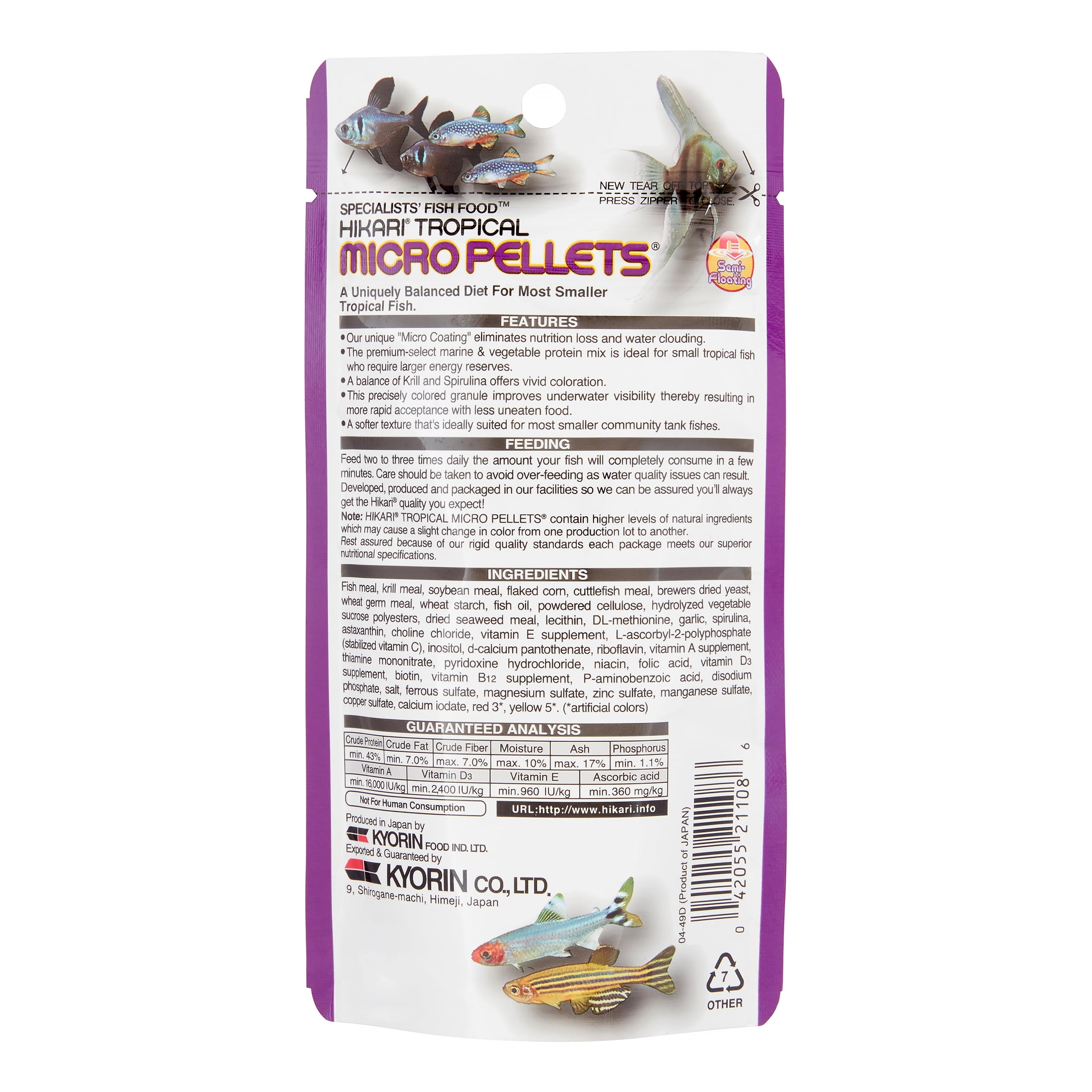 Buy Hikari Micro Pellets Fish Food, 1.58 Oz at Ubuy Nepal