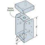 Simpson Strong Tie ABU66Z ZMAX Galvanized 12-Gauge 6x6 Adjustable Post ...