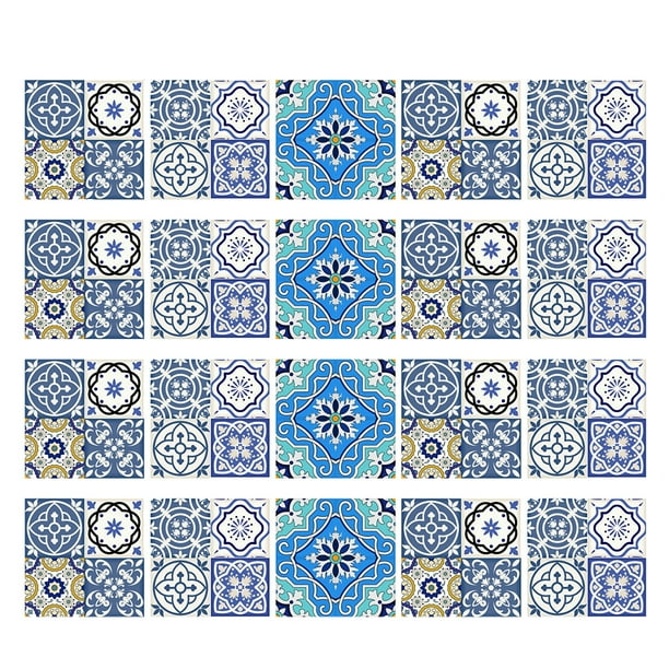 freestylehome 20 Pieces Mosaic Wall Tiles Stickers Kitchen Bathroom ...