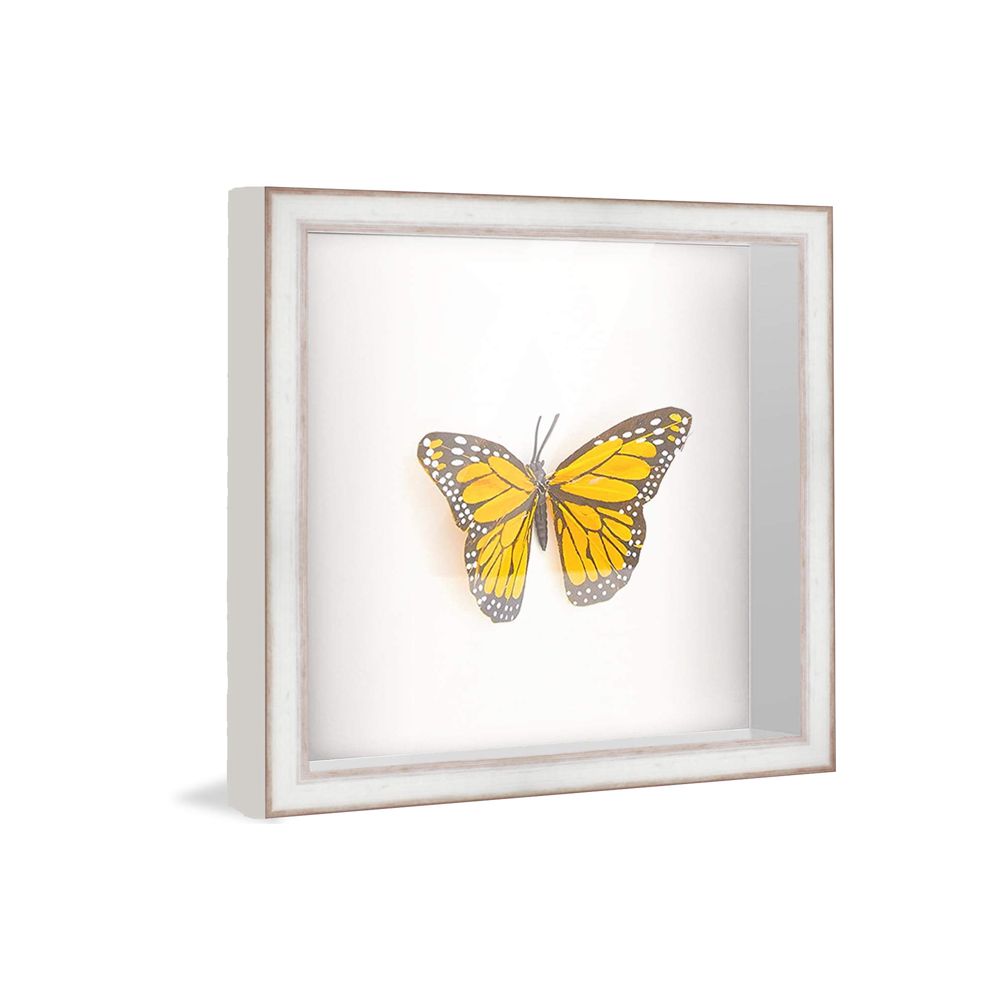 28x28 Shadow Box Frame Silver | 1.625 inches Deep Real Wood ...