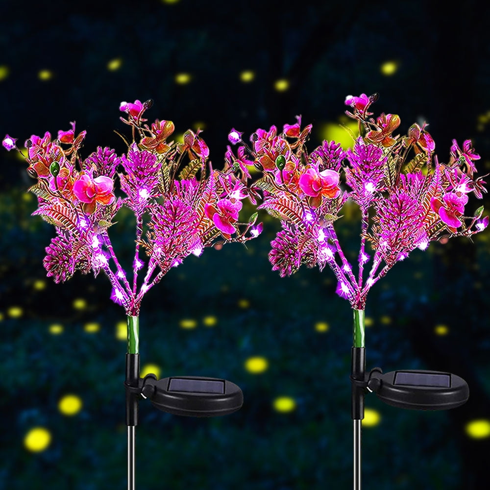 SolarEra Outdoor Solar Garden Lights, Waterproof Solar Flower Stake ...