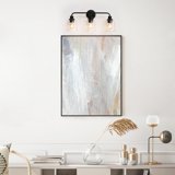 22.8-in 3-Light Matte Black and Clear Glass LED Contemporary/Modern ...