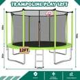 12FT Trampoline for Kids & Adults, ASTM & CPC Approved Outdoor ...