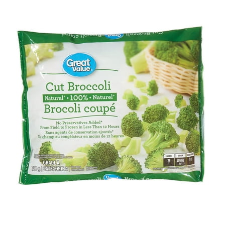 Great Value Frozen Cut Broccoli, 750 g - Walmart.ca