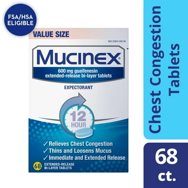 Mucinex Maximum Strength Tablets, 48 Ct - Walmart.com
