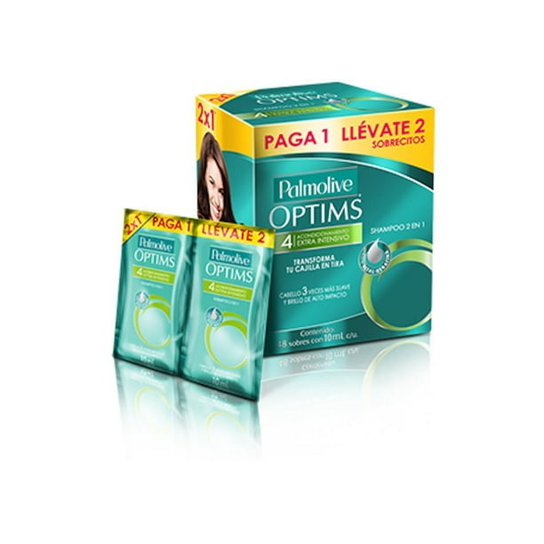 Pack de 9 Shampoo 2en1 Palmolive Optims 2x1 24/10 ml Palmolive 2 en 1 ...