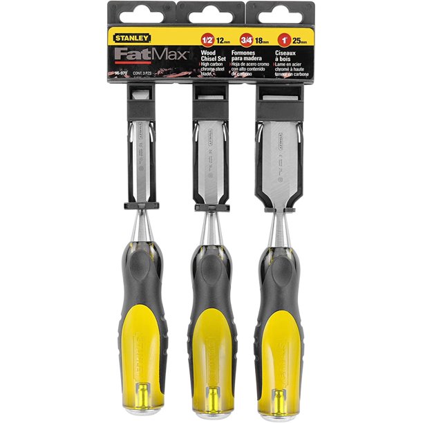 Stanley 16-268 FatMax Wood Chisel Set, 3-Piece - Walmart.com