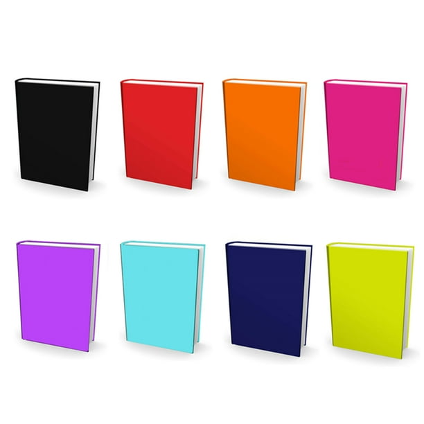 8 Piece Stretchable Book-cover Jumbo Solid Colors Fabric Sox Fit ...