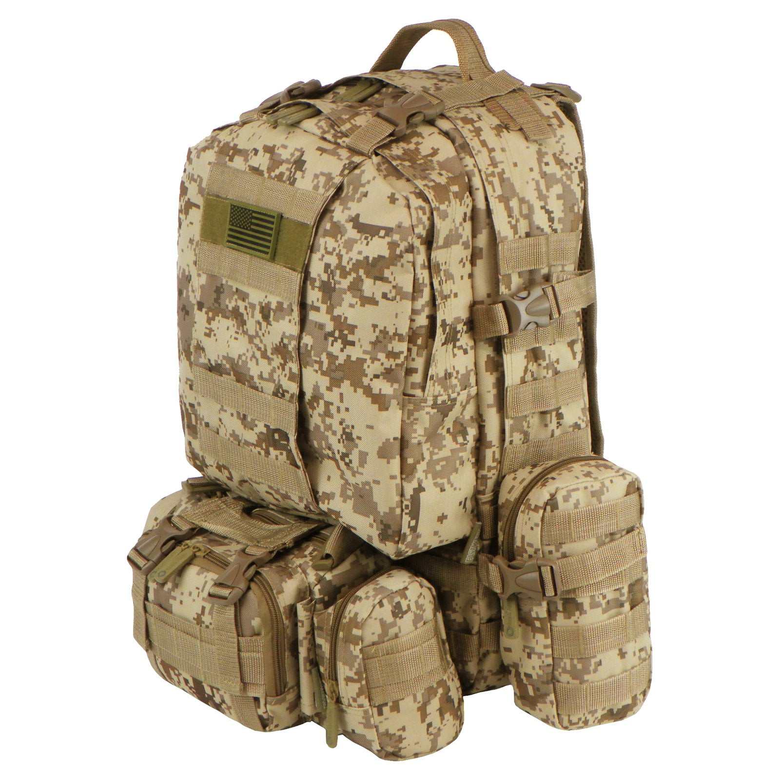 Tactical Molle Military ACU Rucksack Trekking Bag - Walmart.com
