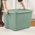 Sterilite Large Storage Bin, 18 Gallon Plastic Storage Container with ...