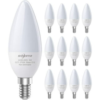 6 Pack Bright Ceiling Fan Light Bulbs, 120V 60 Watt Equivalent, 5000K ...